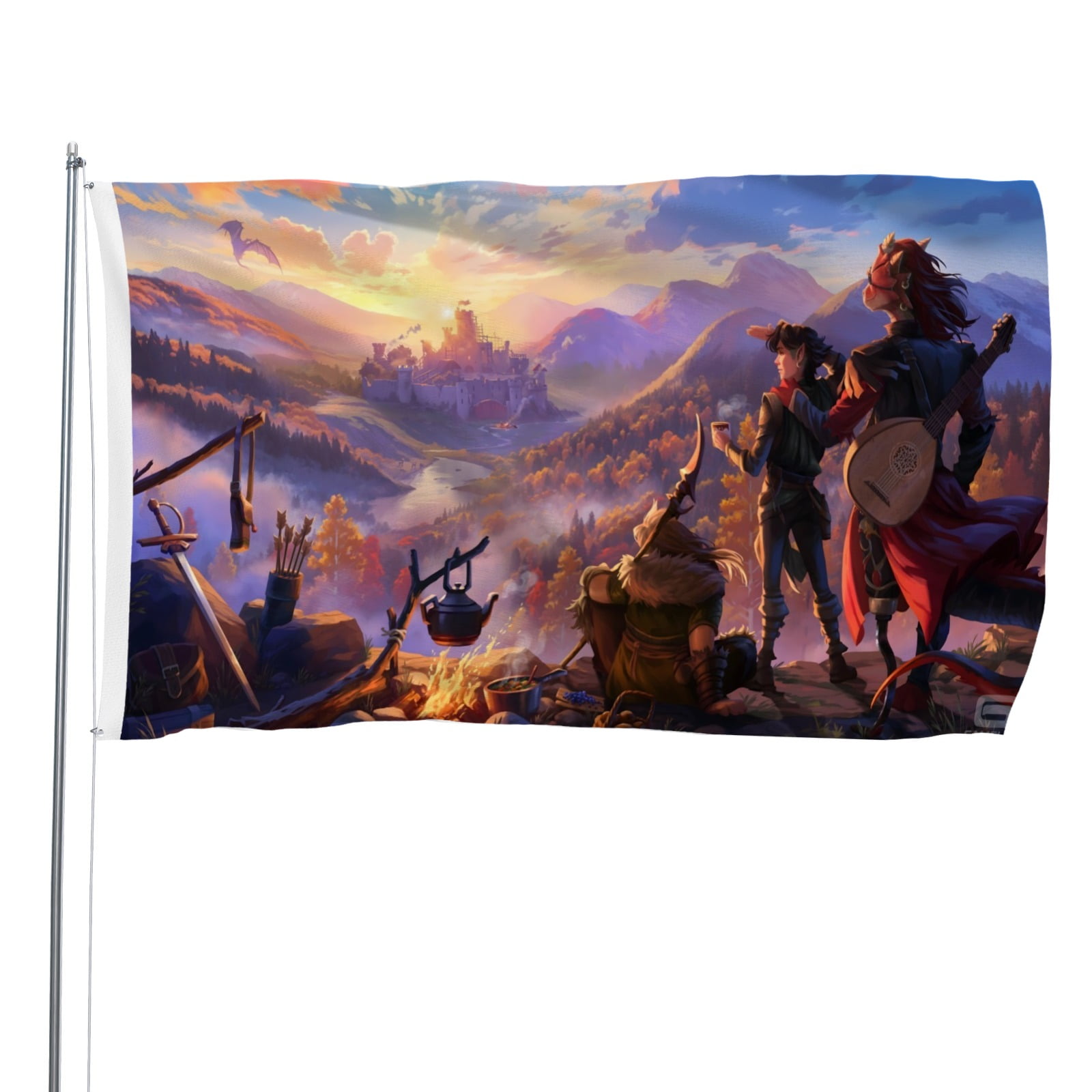 Dungeons & Dragons-themed Printed Flag Perfect gift for fans, friends ...