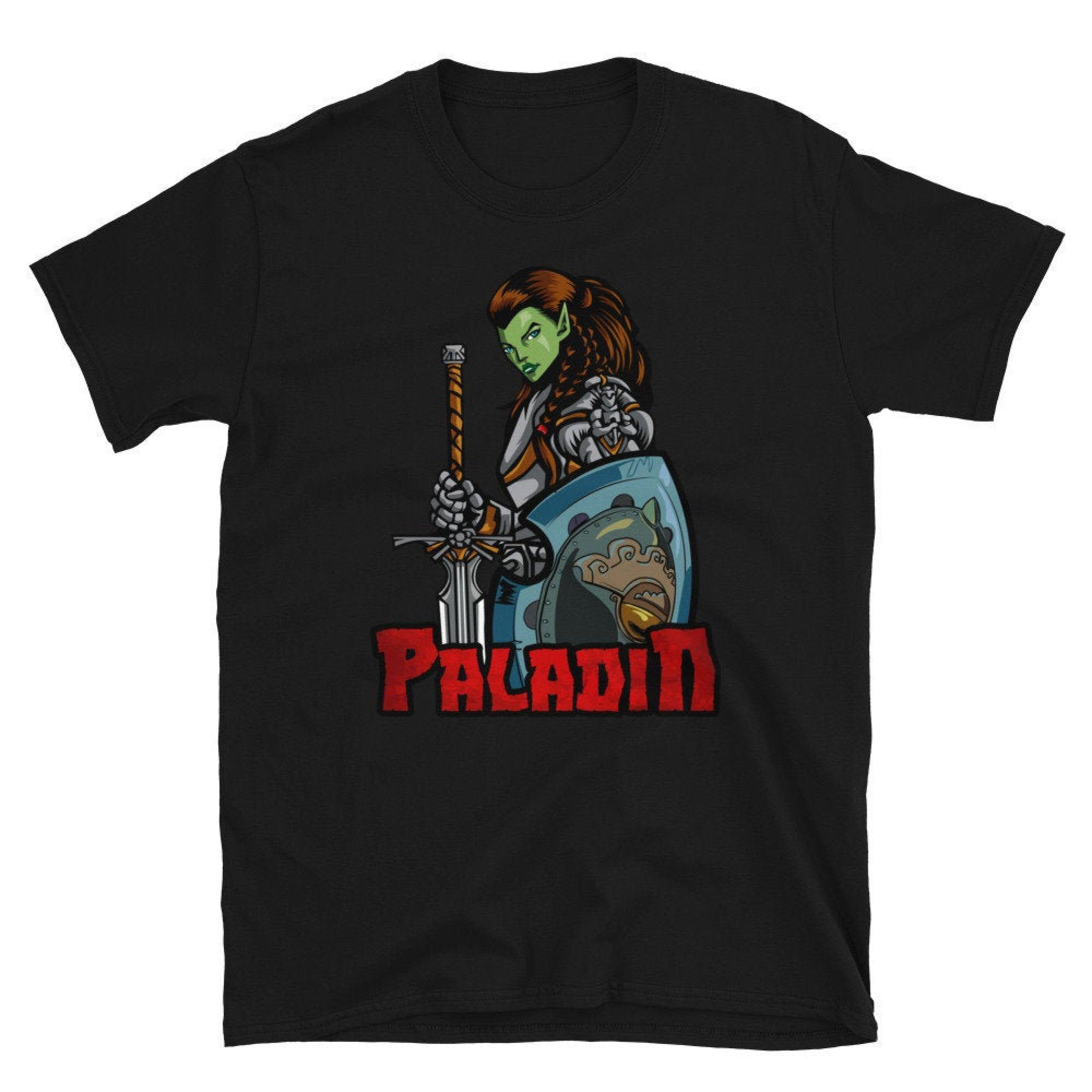 Dungeons Tabletop D20, Half Orc Paladin Shirt, DND Inspired gift for D ...