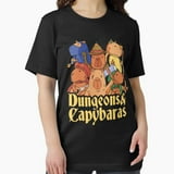 Dungeons and Capybaras Funny RPG Animal Mashup H38442 Unisex T-Shirt ...