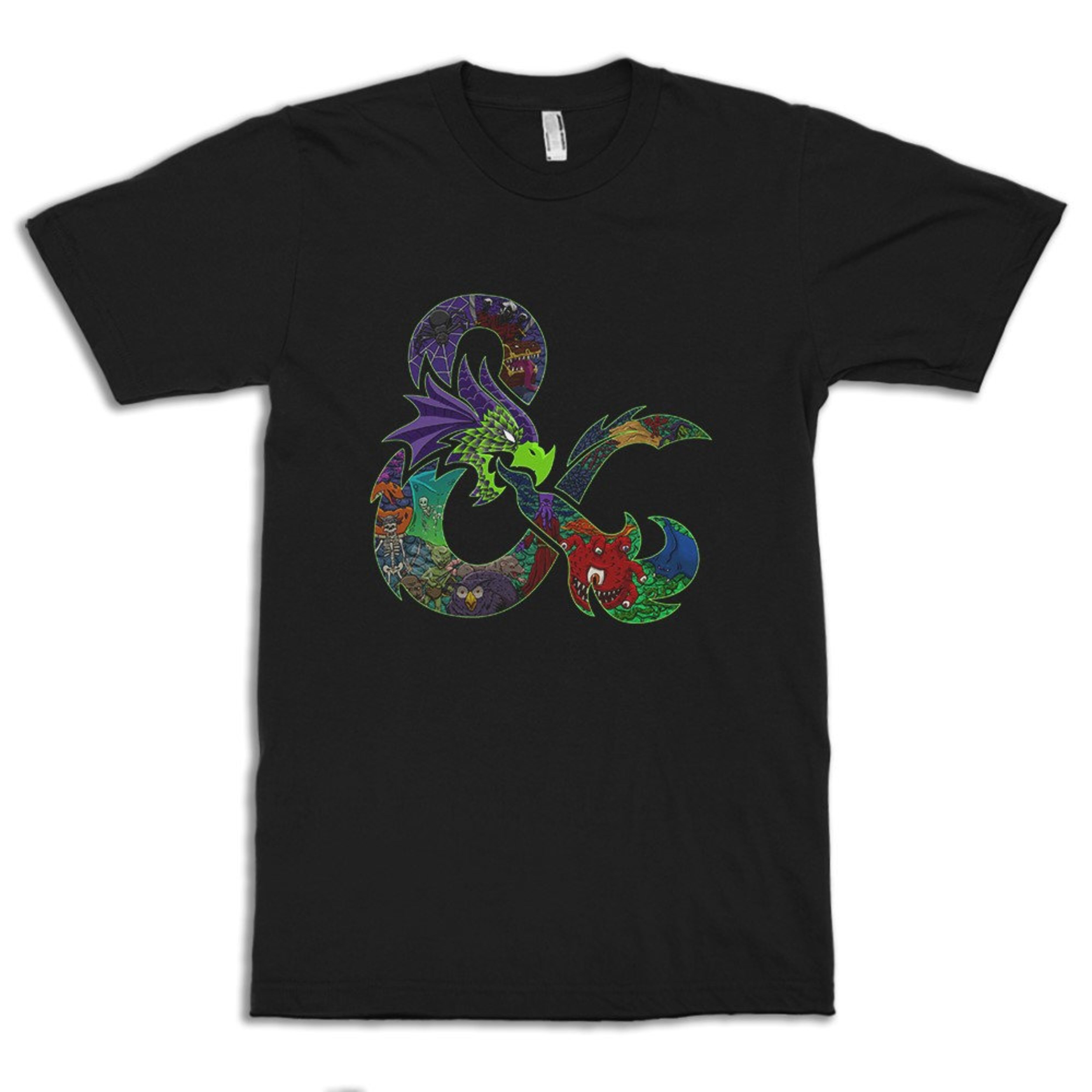 Dungeons and Dragons Art T-Shirt, D&D DnD Shirt, Men's and Women's ...