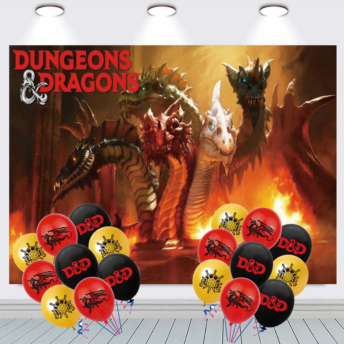 Dungeons and Dragons Backdrop Balloons Banner Party Decorations ...