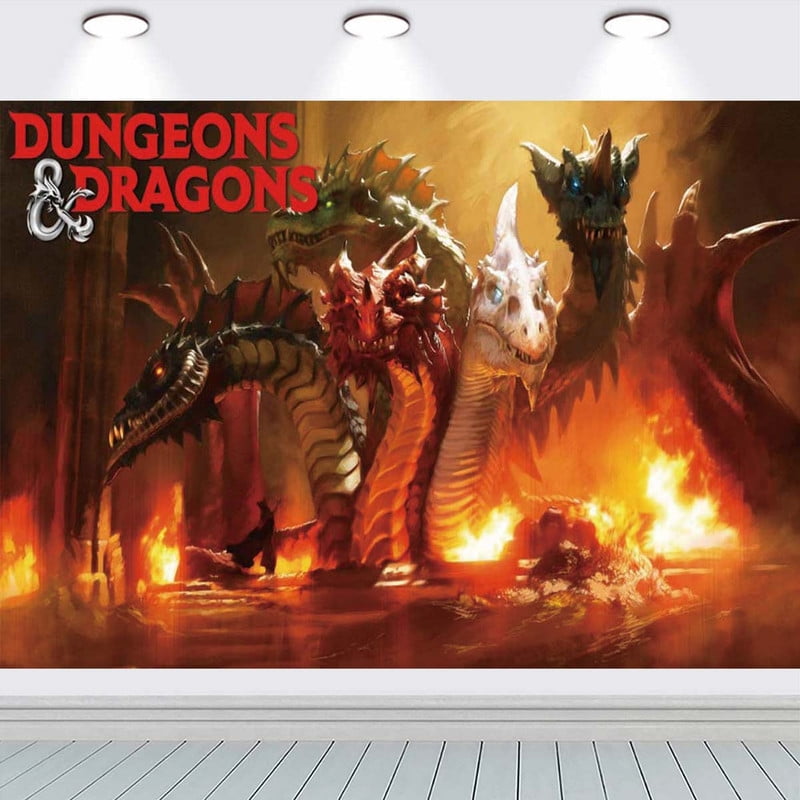 Dungeons and Dragons Birthday Party Supplies Banner Backdrop Background ...