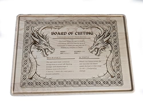 Dungeons and Dragons Cutting Board DM Gift for DnD Players Nerdy Gift ...