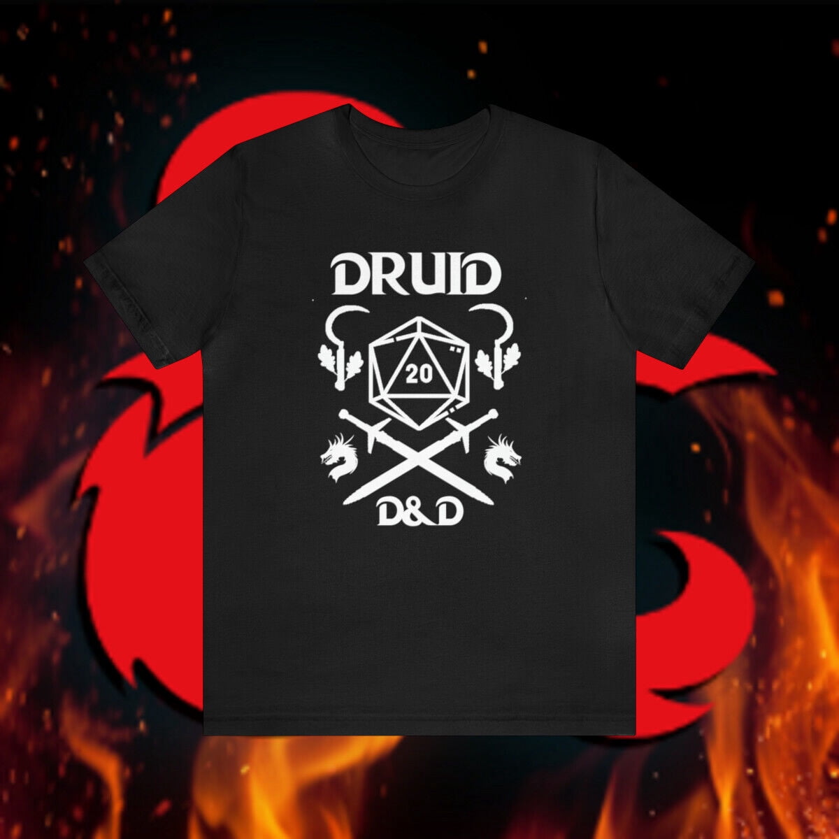 Dungeons and Dragons Druid class Short Sleeve Tee DND game - Walmart.com