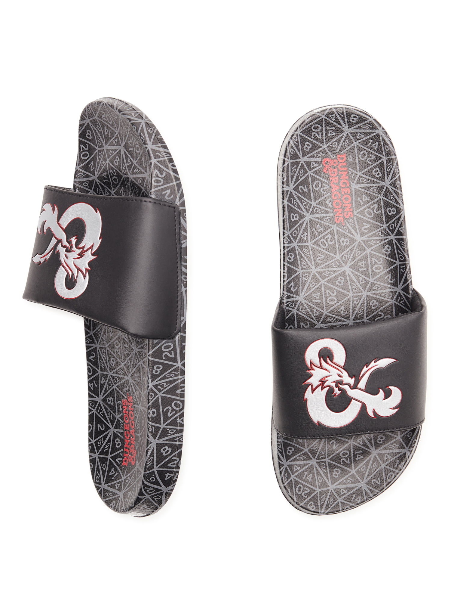 Ground Up Men's Dungeons and Dragons Sport Slide Sandals - Cool ...