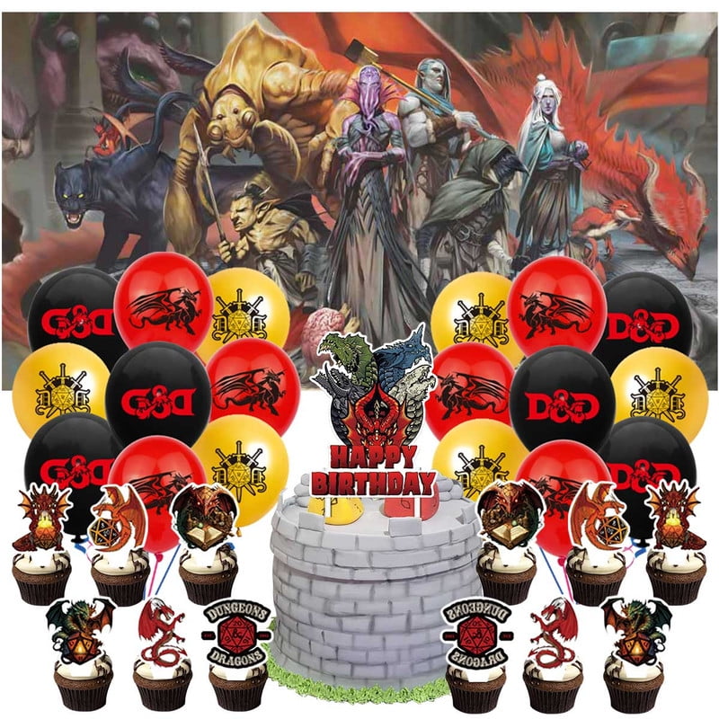 Dungeons and Dragons Party Supplies Decor Kit Latex Balloons Birthday ...