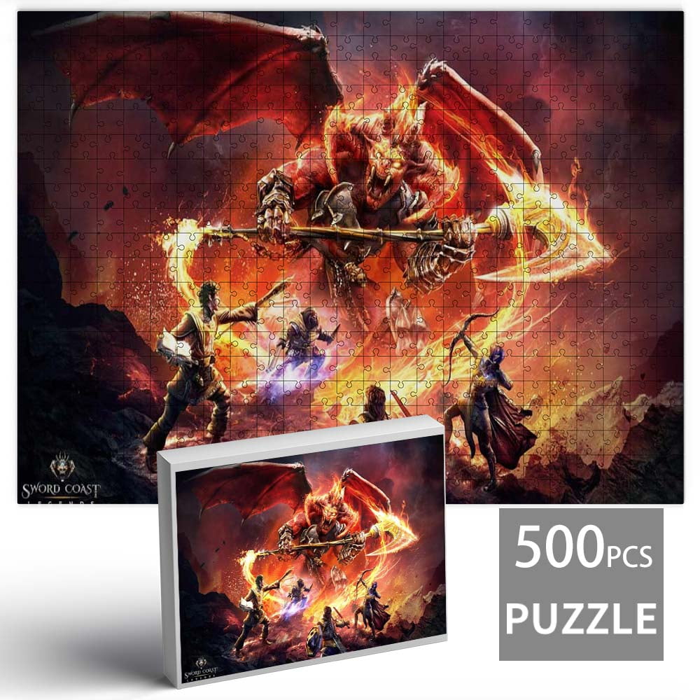 Dungeons and Dragons Puzzles for Adults 500 Pieces Jigsaw Challenging ...