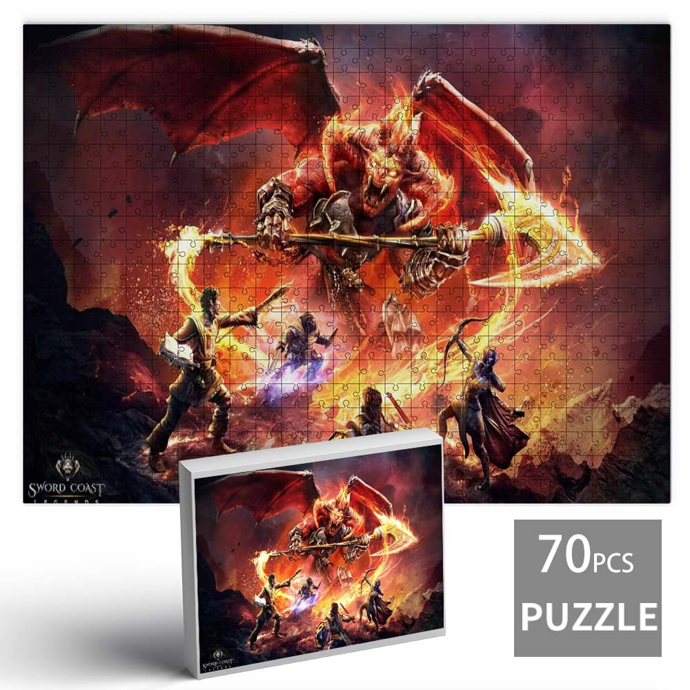 Dungeons and Dragons Puzzles for Adults 70 Pieces Jigsaw Challenging ...