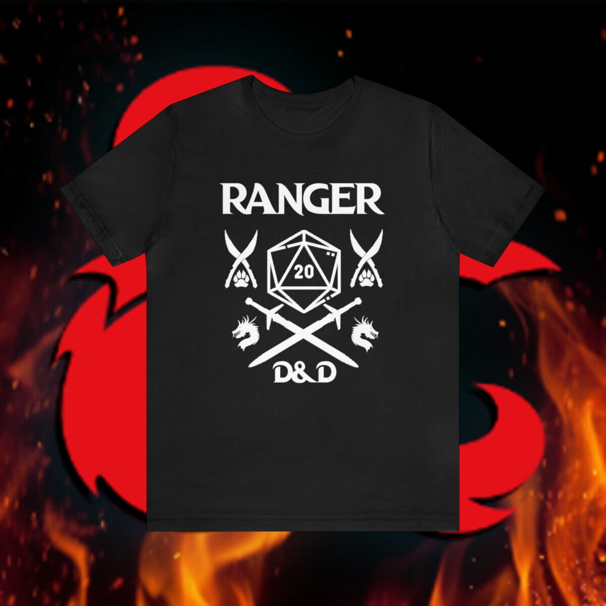 Dungeons and Dragons Ranger class Short Sleeve Tee DND game - Walmart.com