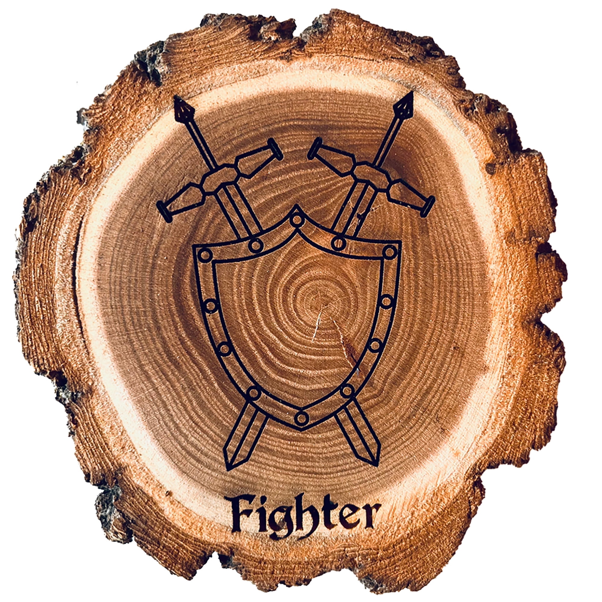 Dungeons and Dragons Real Wood Fighter DnD Coaster | DnD Accessories ...