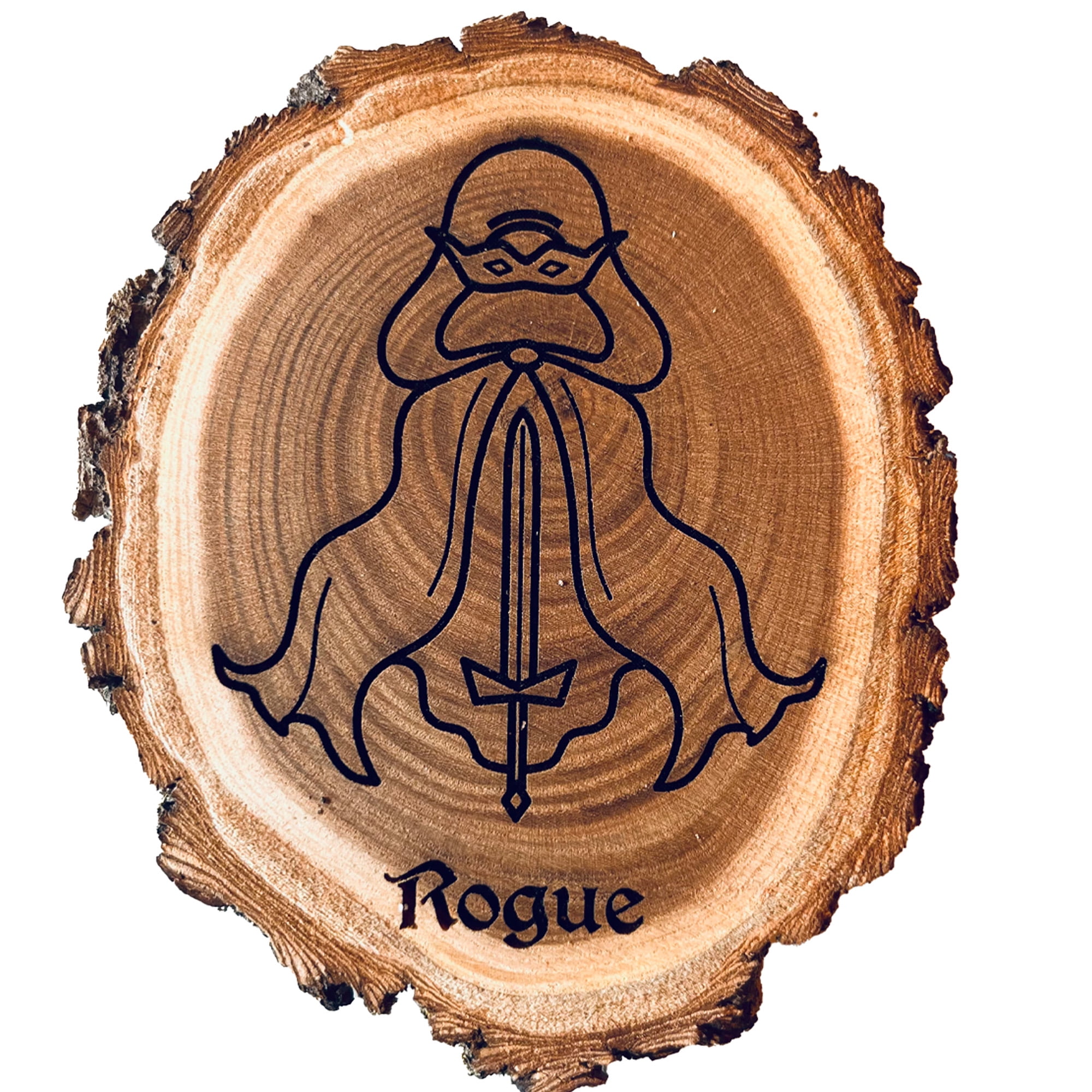 Dungeons and Dragons Real Wood Rogue DnD Coaster | DnD Accessories ...