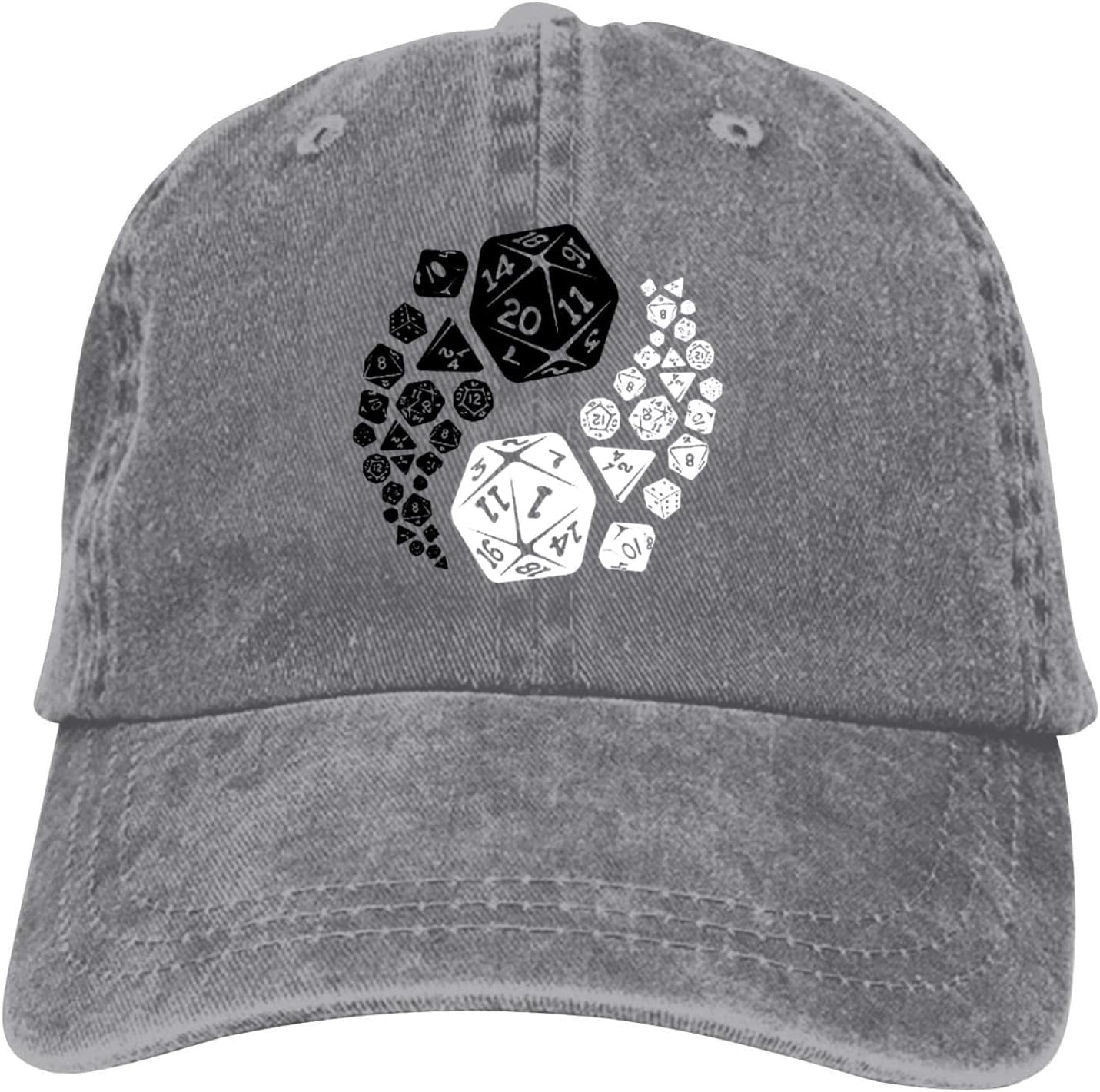 Dungeons and Dragons Yin Yang Baseball Cap Vintage Adjustable Washed ...