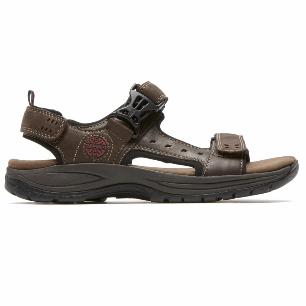 Dunham Men's Nolan Adjustable Sandal Newport Brown , 7 4E US - Walmart.com