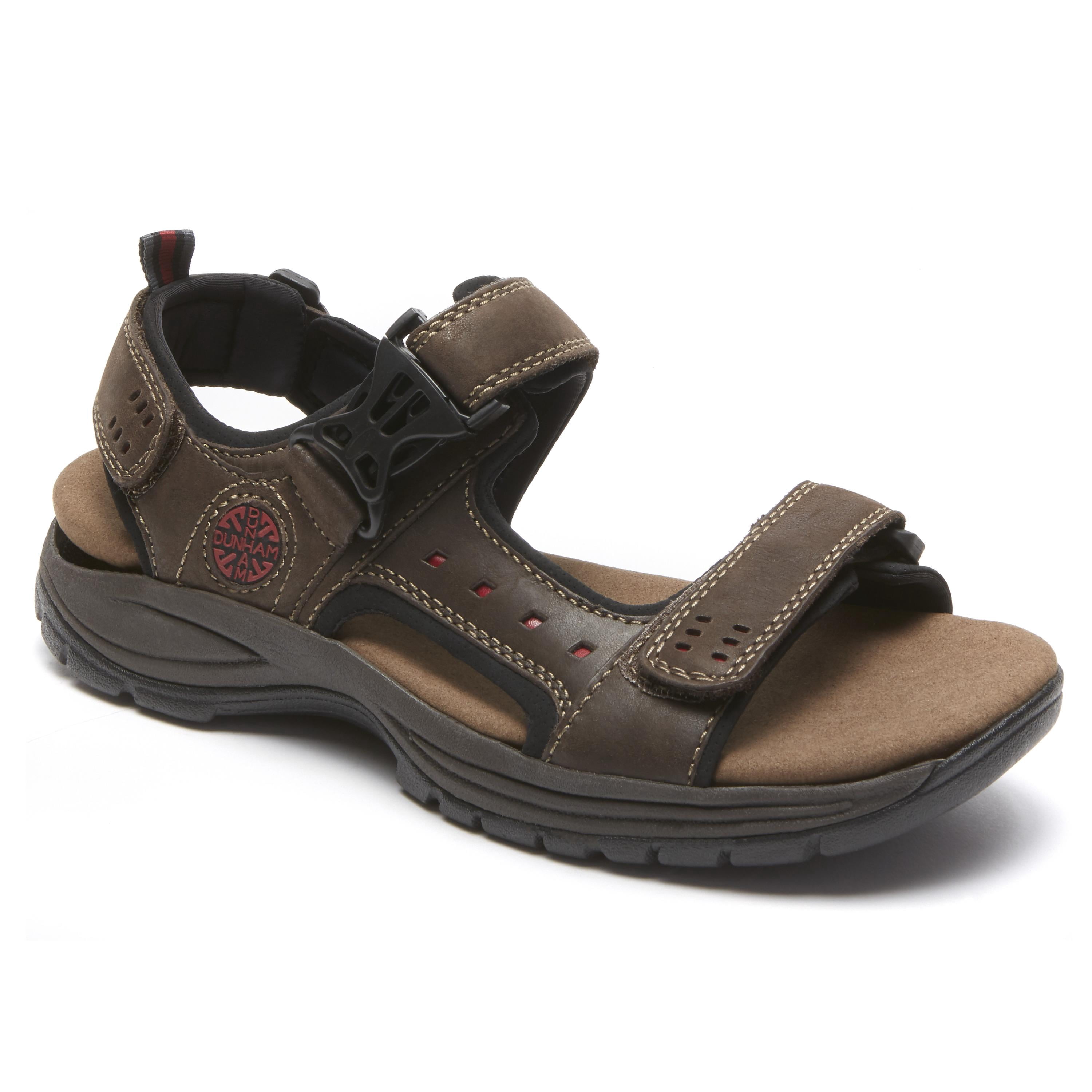 Dunham Men's Nolan Adjustable Sandal Newport Brown , 7 4E US - Walmart.com