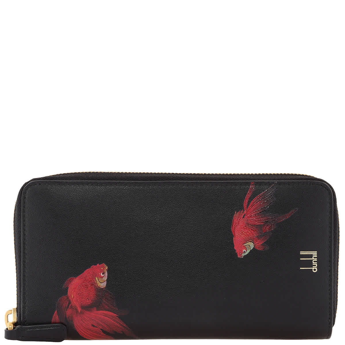 Dunhill Goldfish-Print Leather Zip Wallet - Walmart.com