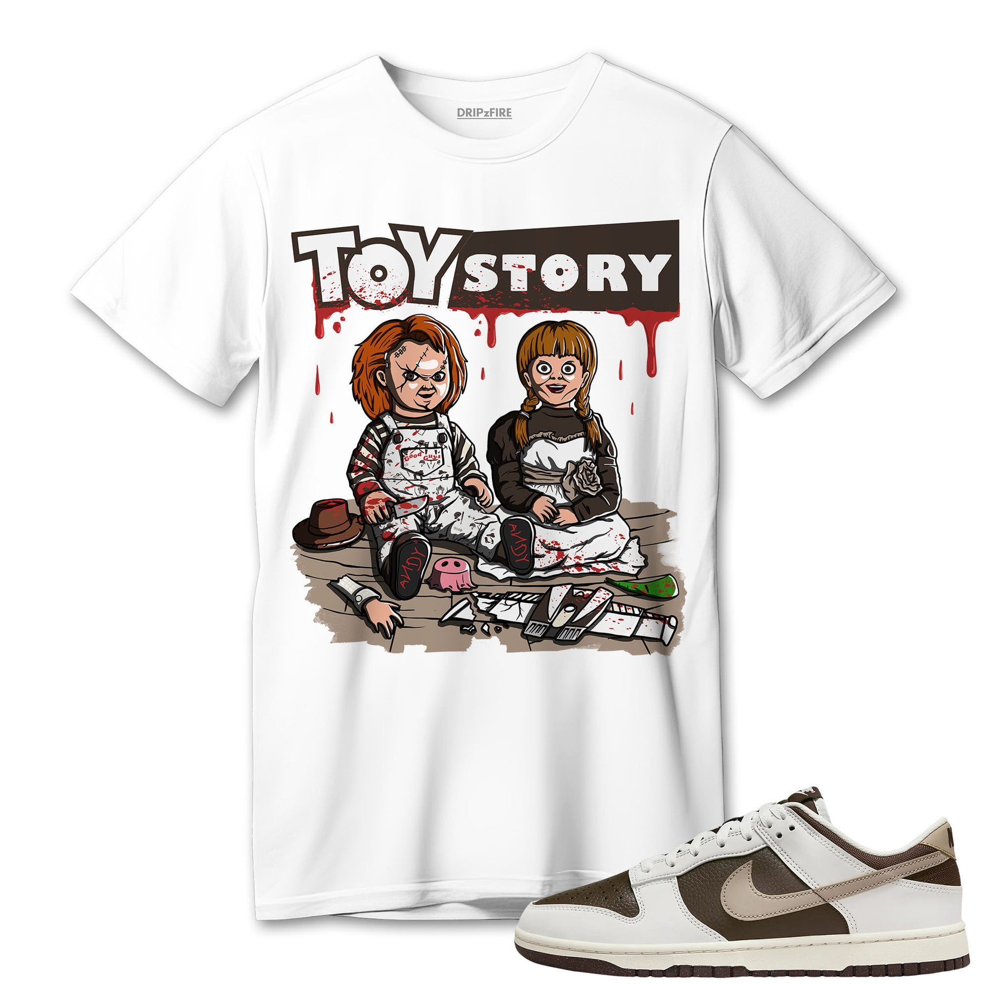 Dunk Low Baroque Brown T-Shirt Match Horror Toys Up to size 4XL ...