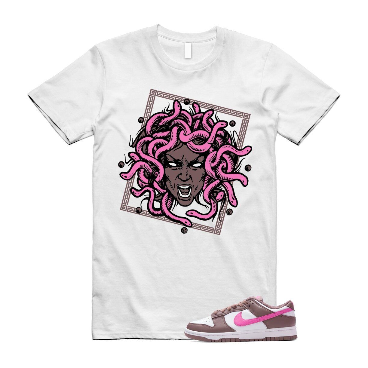 Dunk Smokey Mauve Playful Pink White Brown Low T Shirt Match SHM ...