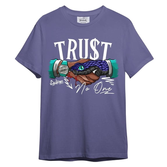 Dunkare Sneaker Match T Shirt Retro Grape 5s – Snake Trust No One Funny ...
