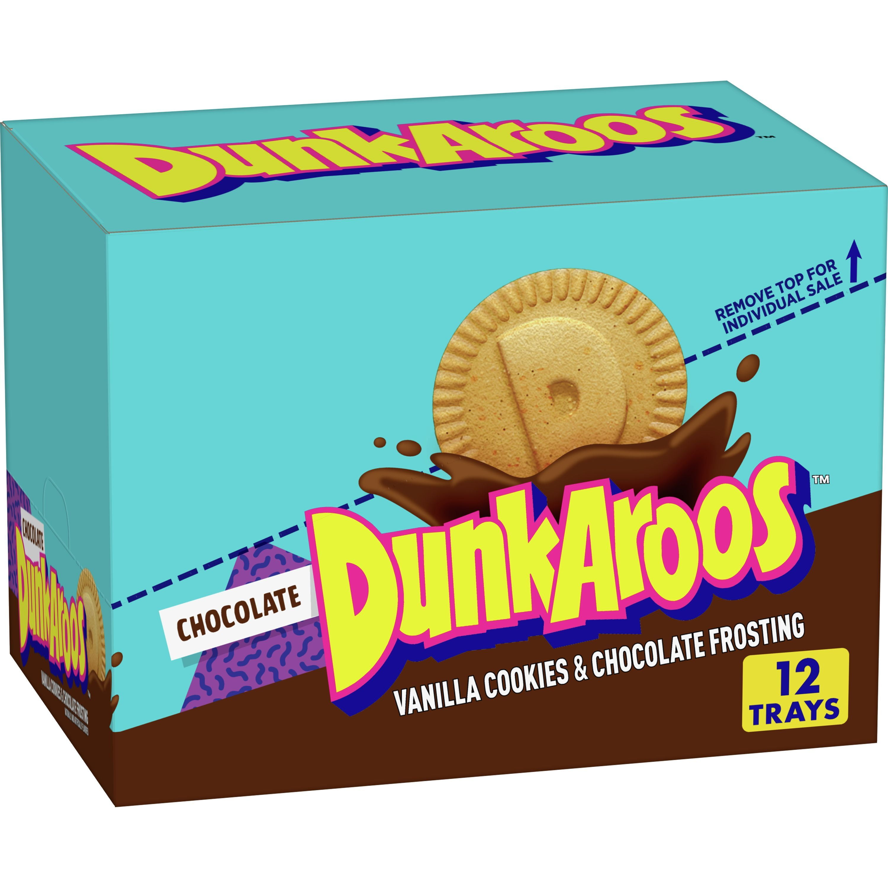 Dunkaroos, Vanilla Cookies and Chocolate Frosting, 12 ct - Walmart.com