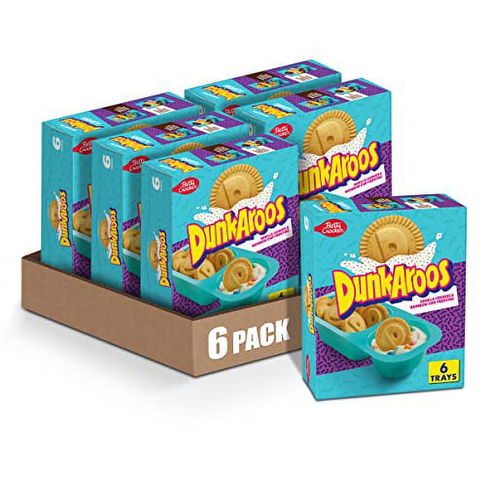 Dunkaroos Vanilla Cookies and Rainbow Chip Frosting, 1 oz, 6 ct (Pack ...