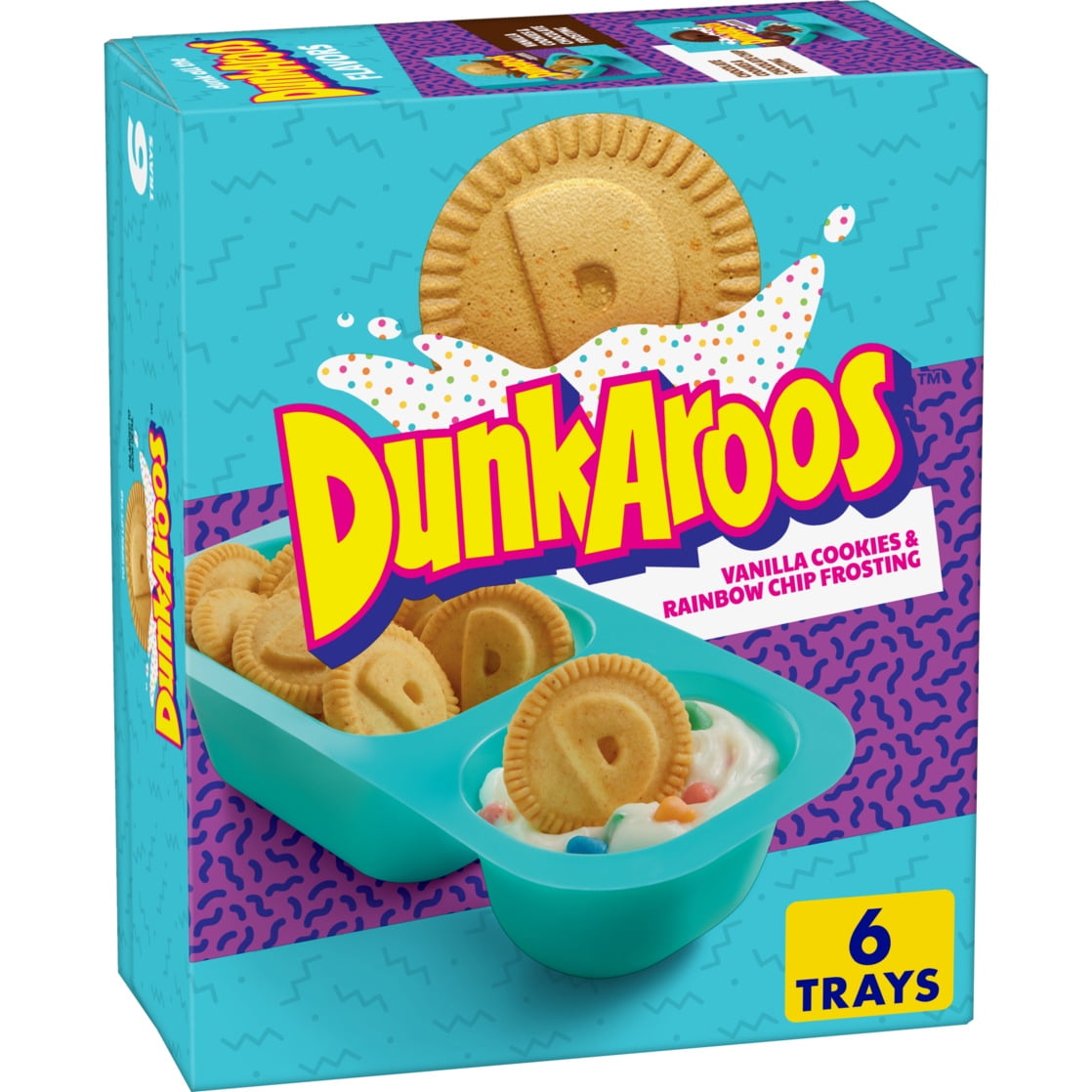 Dunkaroos Vanilla Cookies and Rainbow Chip Frosting Dip, 1 oz, 6 ct ...