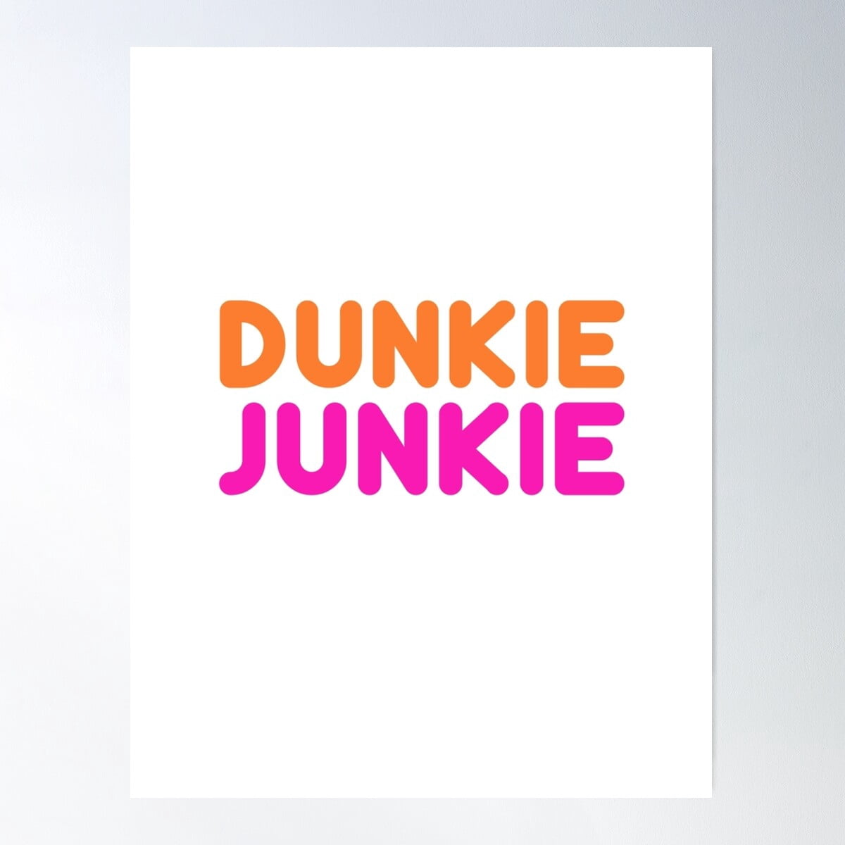 Dunkie Junkie Poster Wall Art, Modern Wall Decor For Living Room ...