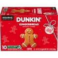 Dunkin’ Gingerbread Artificially Flavored Coffee, K Cup Pods, 10 Ct ...