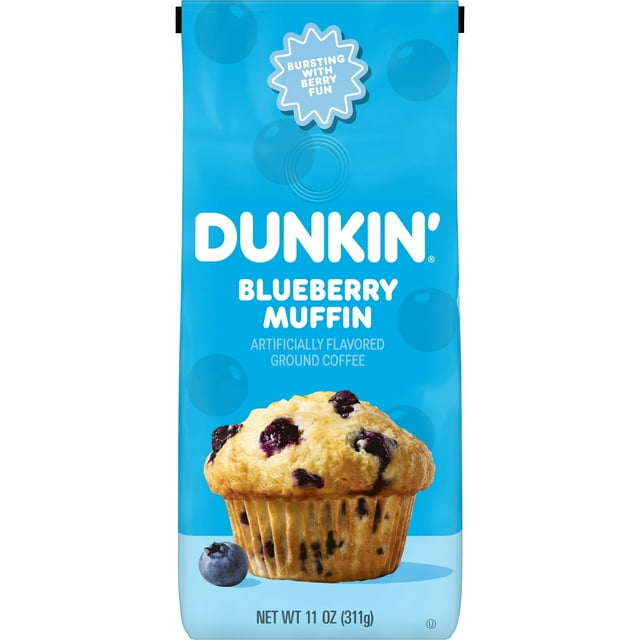 Dunkin' Ground Coffee, Blueberry Muffin Flavor, 11 oz. - Bakery ...