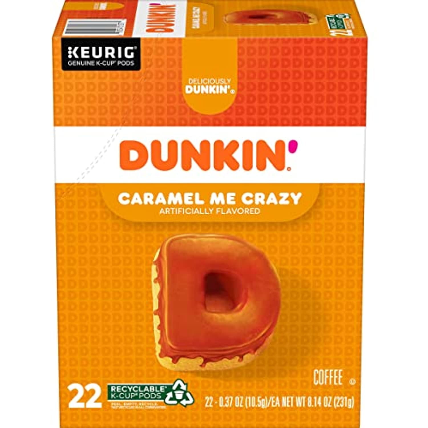 Dunkin Caramel Me Crazy Flavored Coffee, 88 Keurig K-Cup Pods - Walmart.com