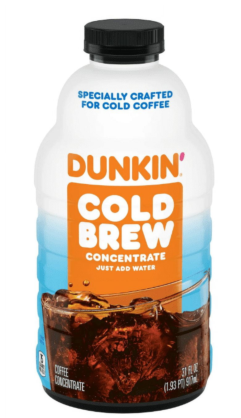 Dunkin Cold Brew Coffee Concentrate, 31 Oz. (Pack of 2) - Walmart.com