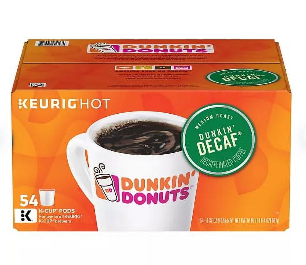 Dunkin' Original Blend Decaf Medium Roast Keurig K-Cup Coffee Pods, 54 ...