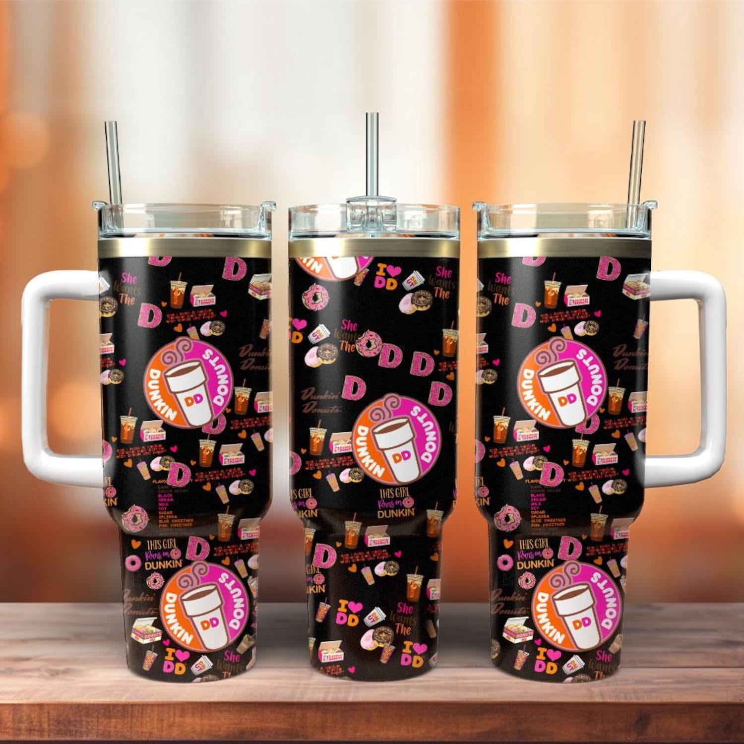 Dunkin Donuts 40oz Tumbler, Dunkin Donuts Stainless Tumbler, Coffee ...