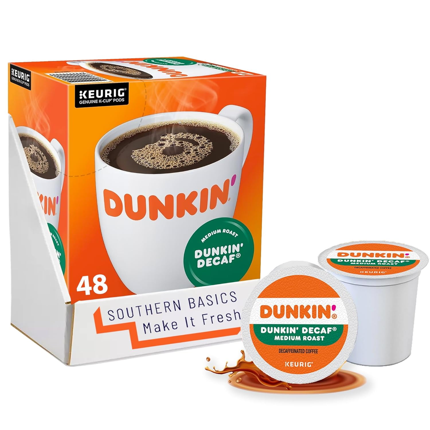 Dunkin Donuts Decaf Original Flavor Coffee K-Cups For K Cup Brewers ...