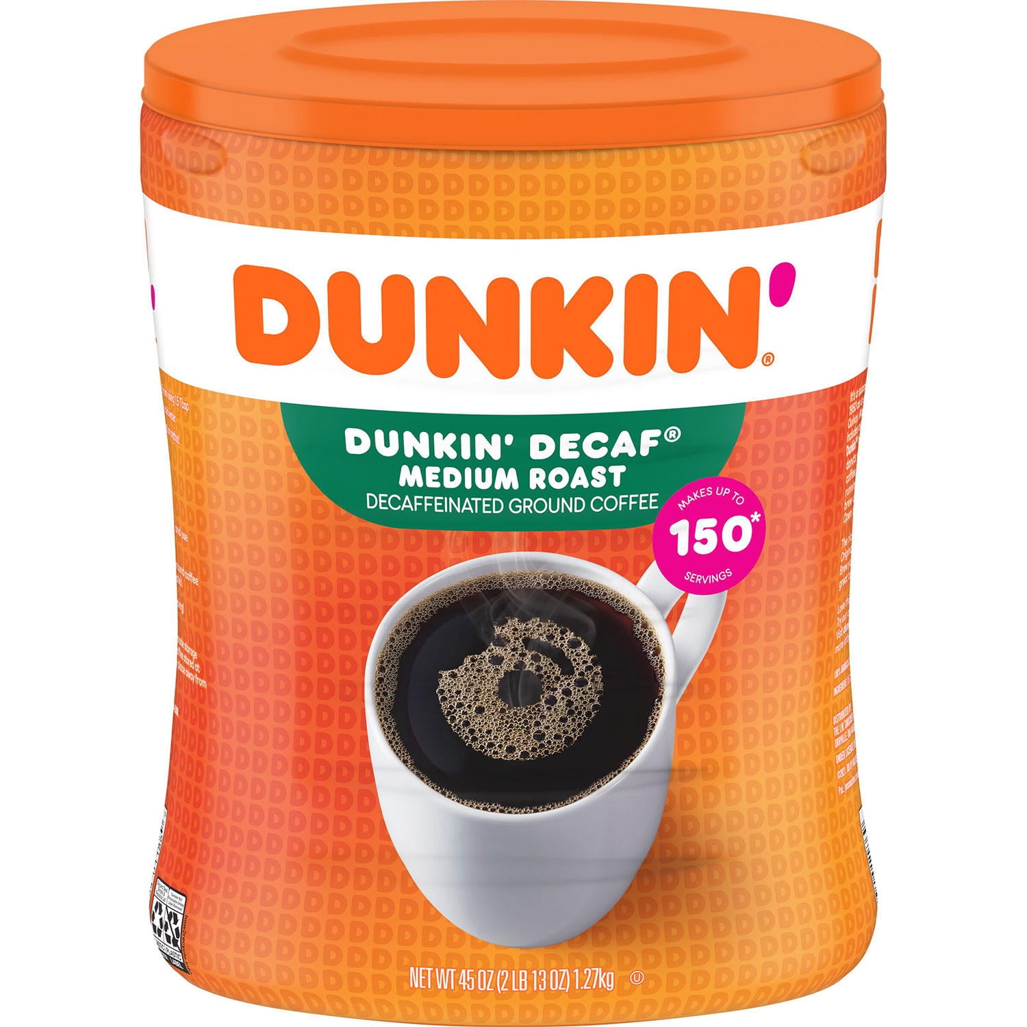 Dunkin Ground Coffee for Office Breakroom - Decaf Brew - Walmart ...
