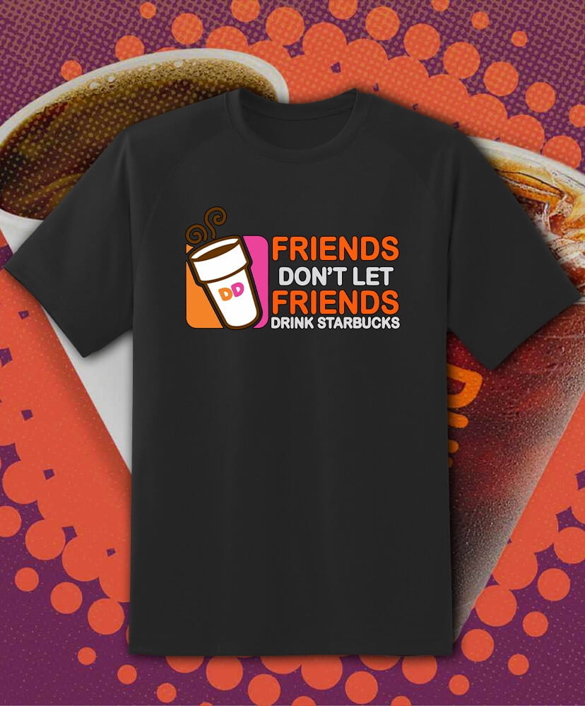Dunkin Donuts FRIENDS Coffee T Shirt Fast Ship! - Walmart.com