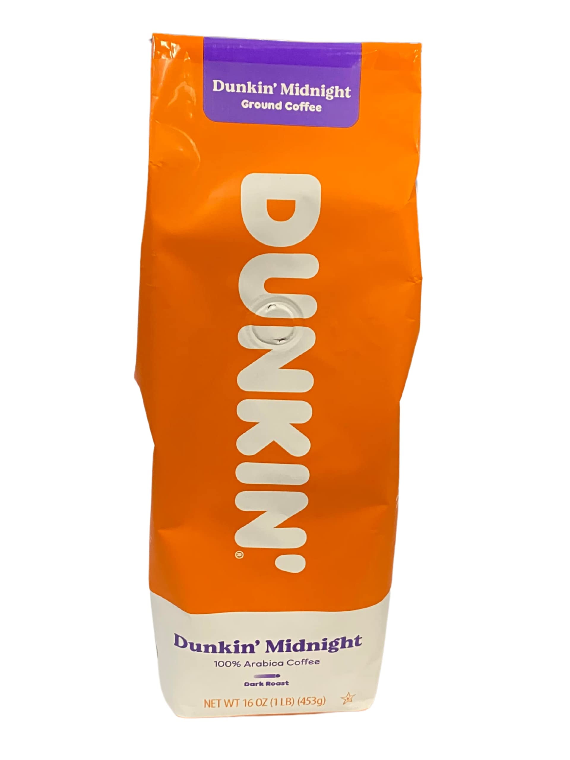 Dunkin' Donuts Ground Coffee 1 lb. Bag (Midnight Dark Roast) - Walmart.com