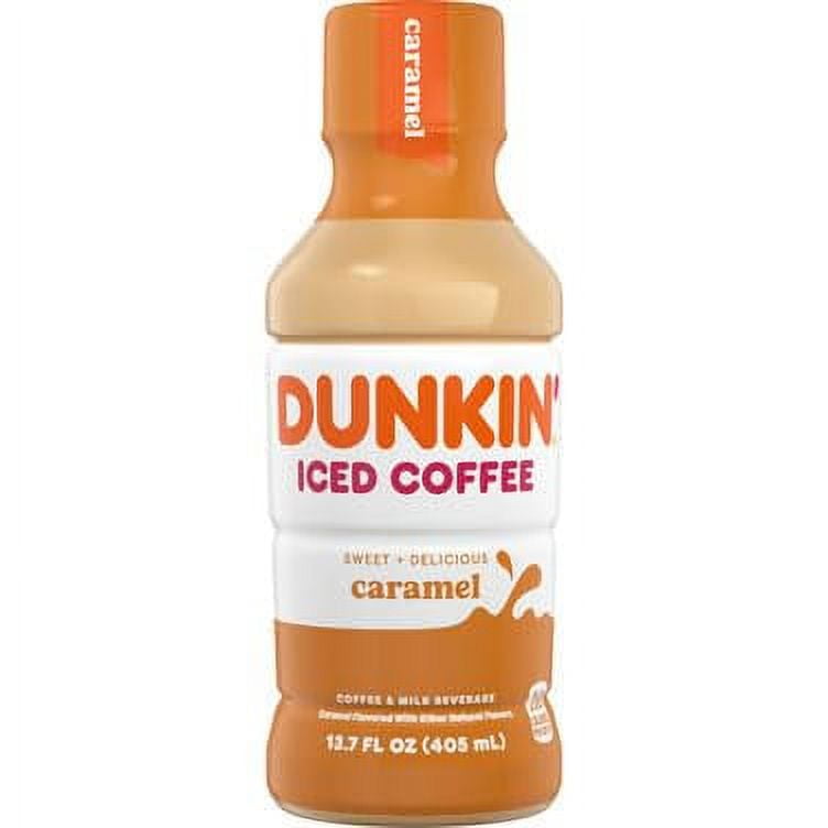 Dunkin Donuts Iced Coffee, Caramel 13.7 fl oz, 12 Pack - Walmart.com