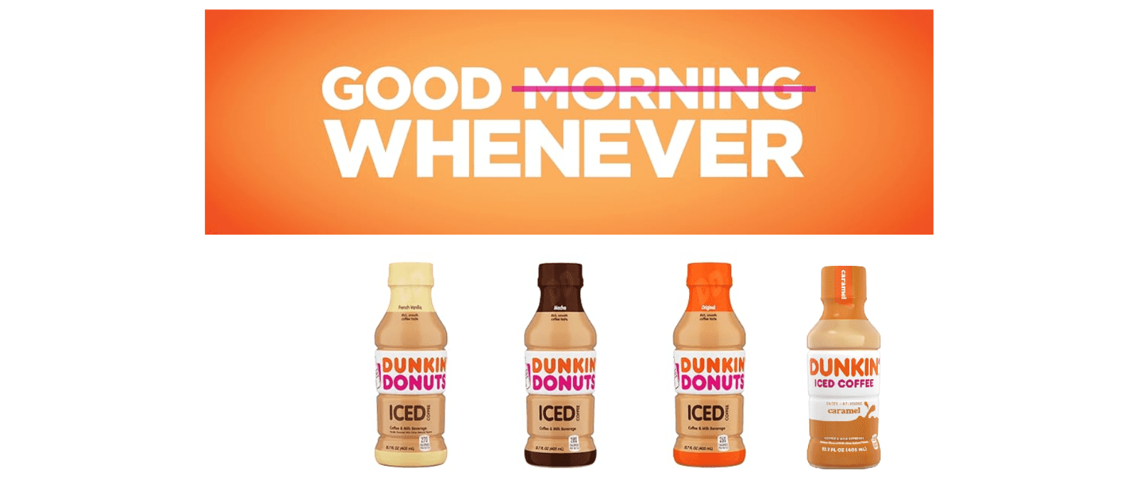 Dunkin Donuts Iced Coffee Variety Pack-12 Mocha, Original, French Van ...