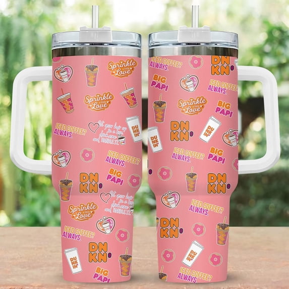 Dunkin Donuts Lovers 40oz Tumbler, Coffee Lover Coffee Cup, Just Donut ...