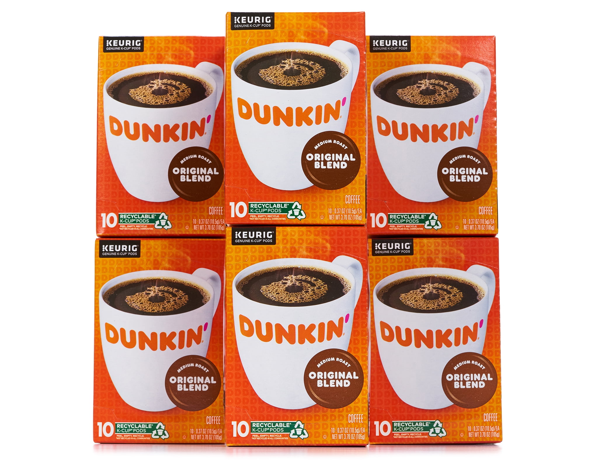 Dunkin' Donuts Original Blend Coffee K-cup Pods 60 Ct Medium Roast ...