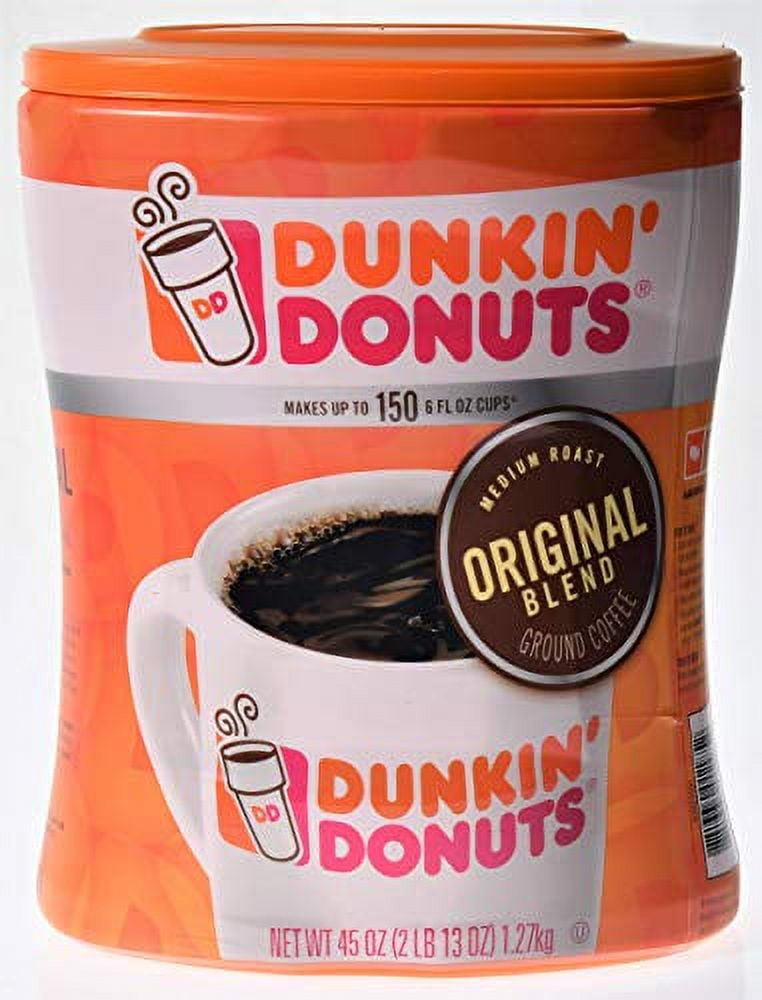 Dunkin' Donuts Original Medium Roast Ground Coffee, 100% Premium ...