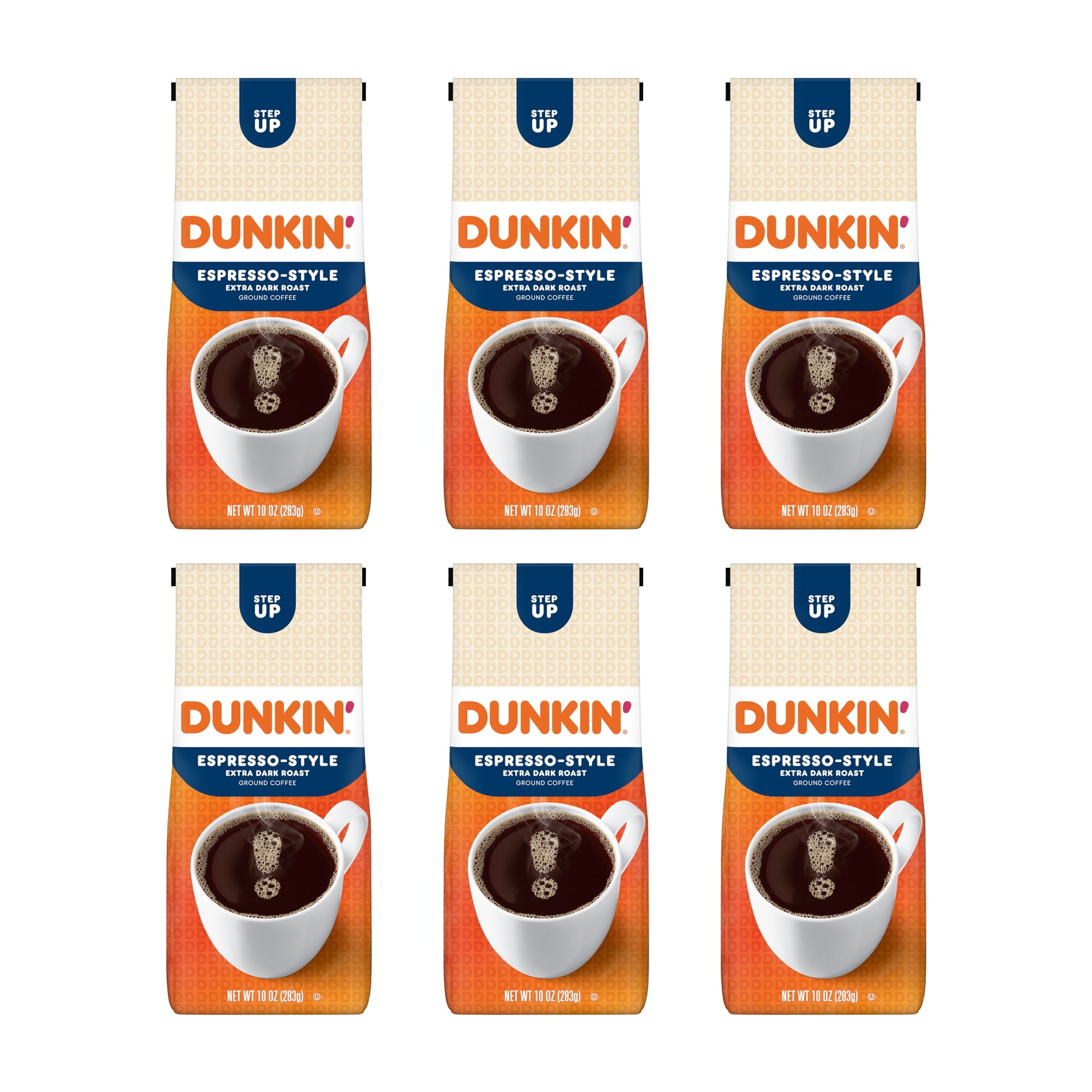 Dunkin' Espresso-Style Extra Dark Roast Ground Coffee, 10 Ounce Bag ...