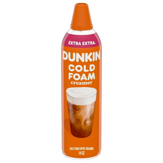 Dunkin' Extra Extra Cold Foam Coffee Creamer Can, 14 oz - Walmart.com