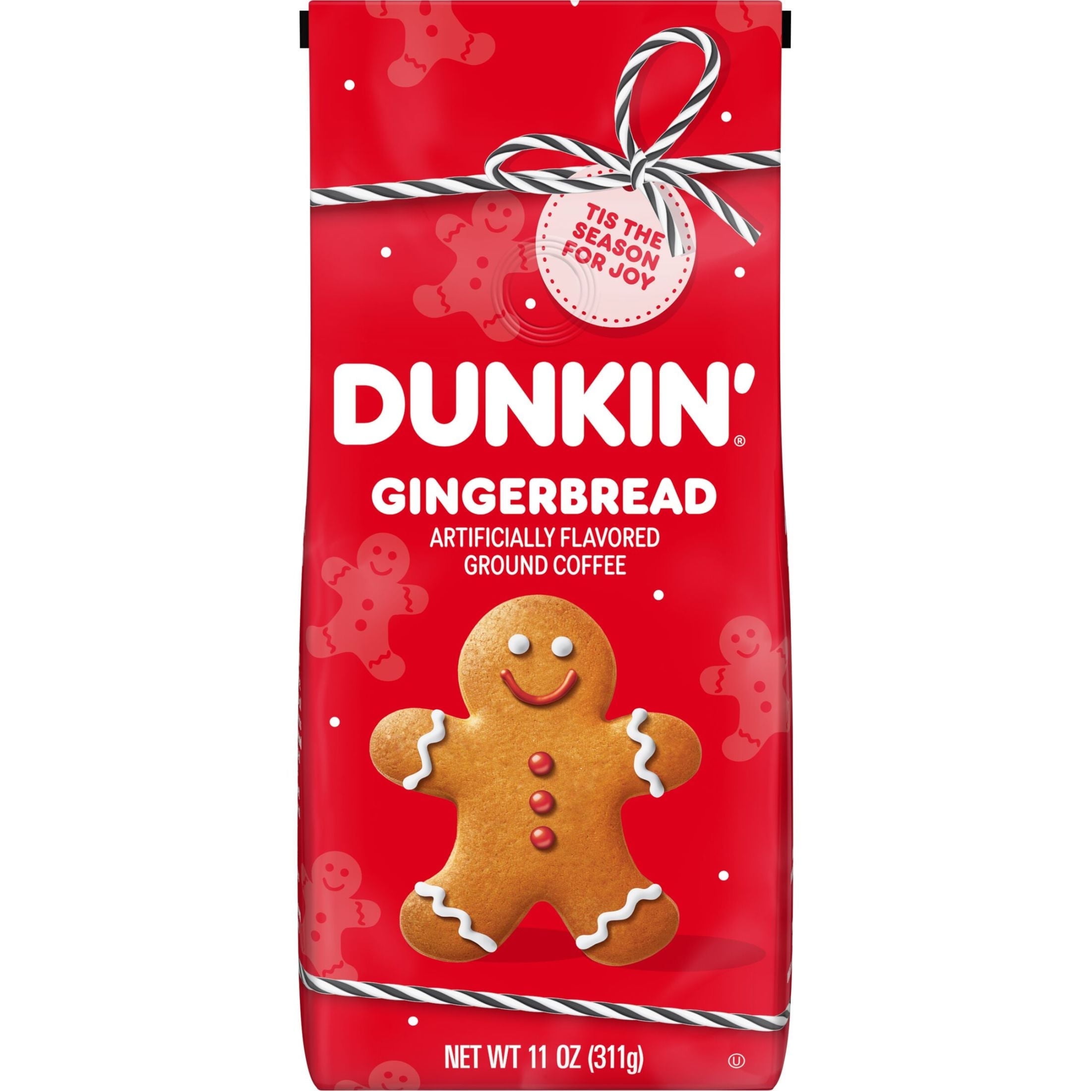 Dunkin’ Gingerbread Artificially Flavored Coffee, Ground Coffee, 11 oz ...