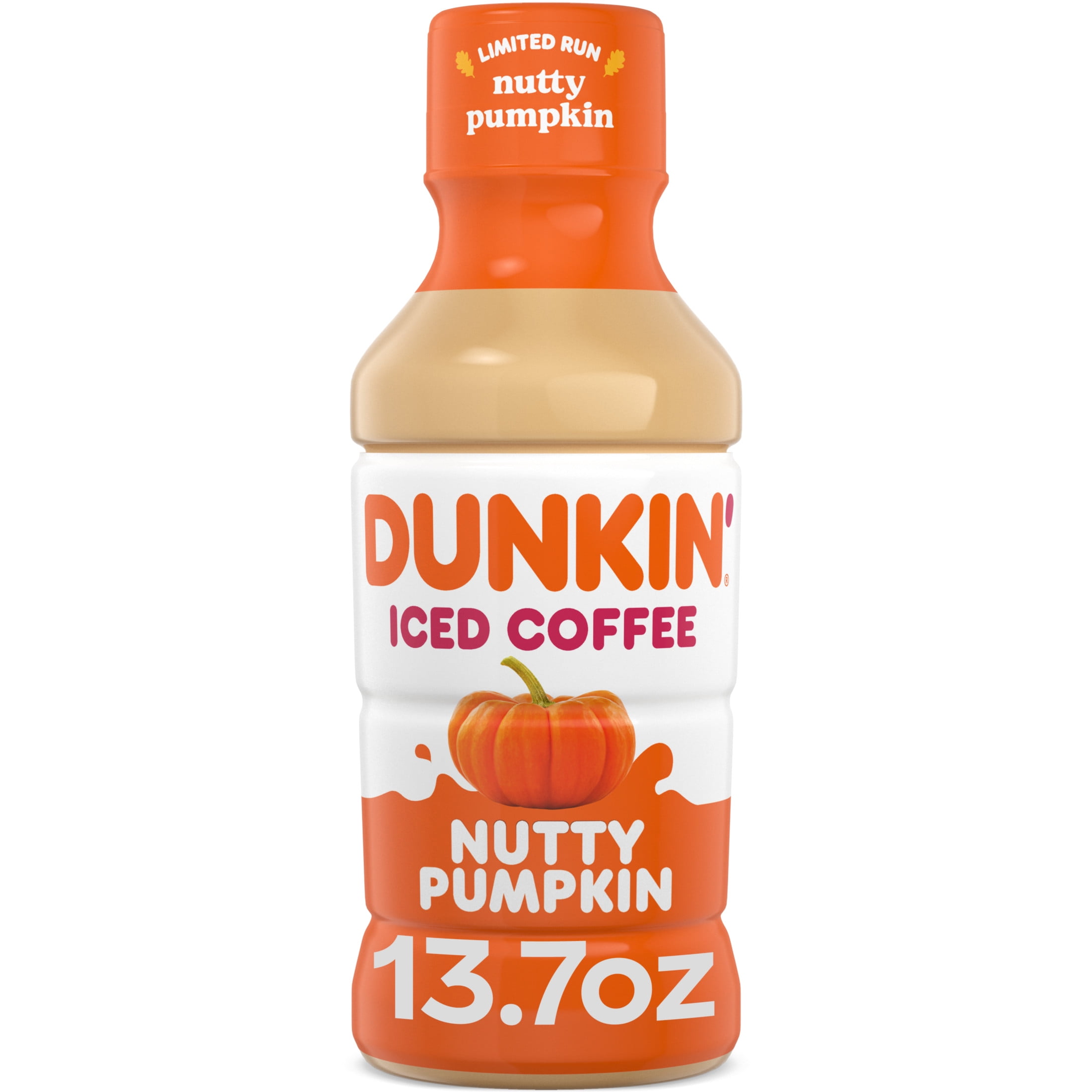 Dunkin' Nutty Pumpkin Iced Coffee Single Bottle, 13.7 fl oz - Walmart.com