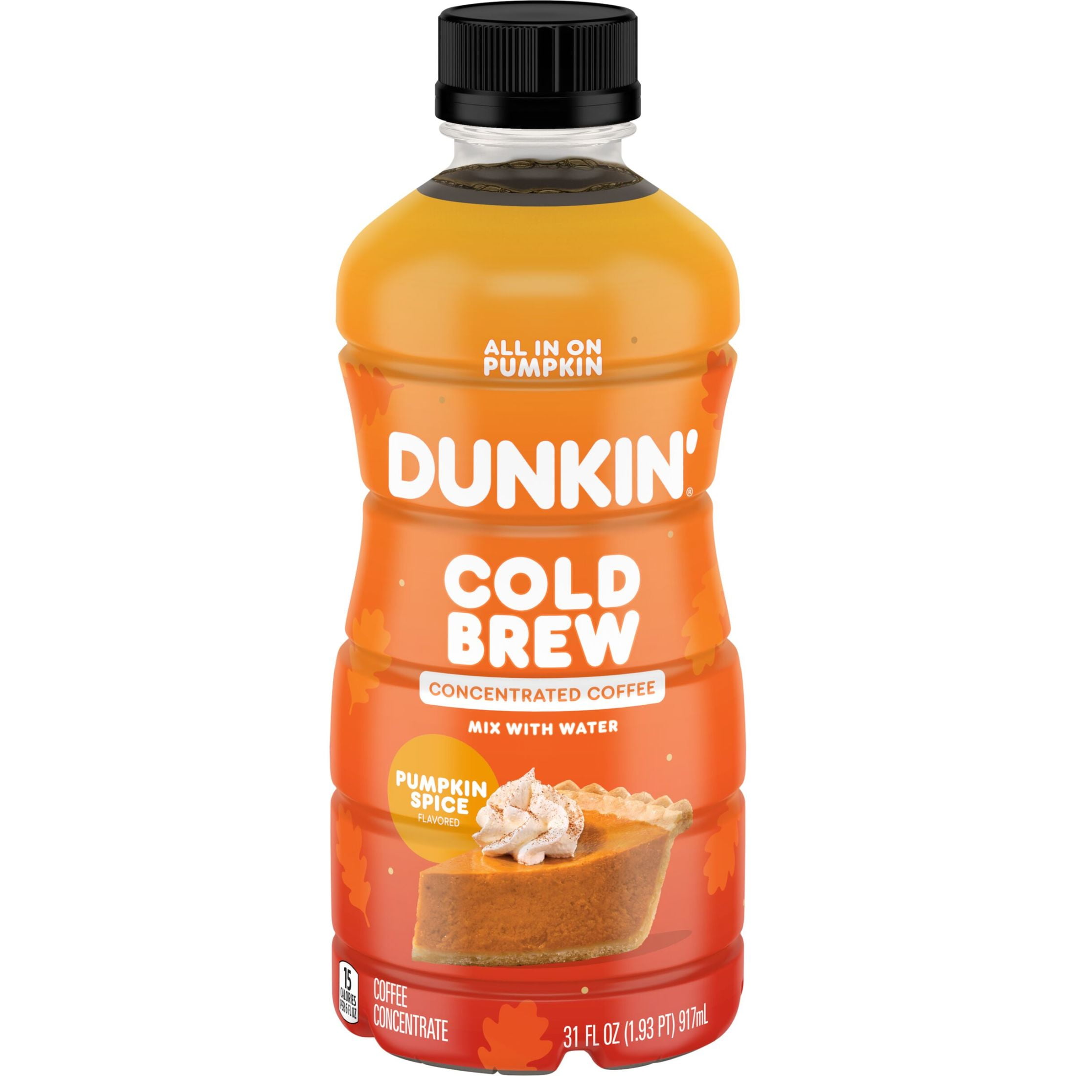 Dunkinâ€™ Pumpkin Spice Cold Brew Coffee Concentrate, Smooth Flavor, 31 ...