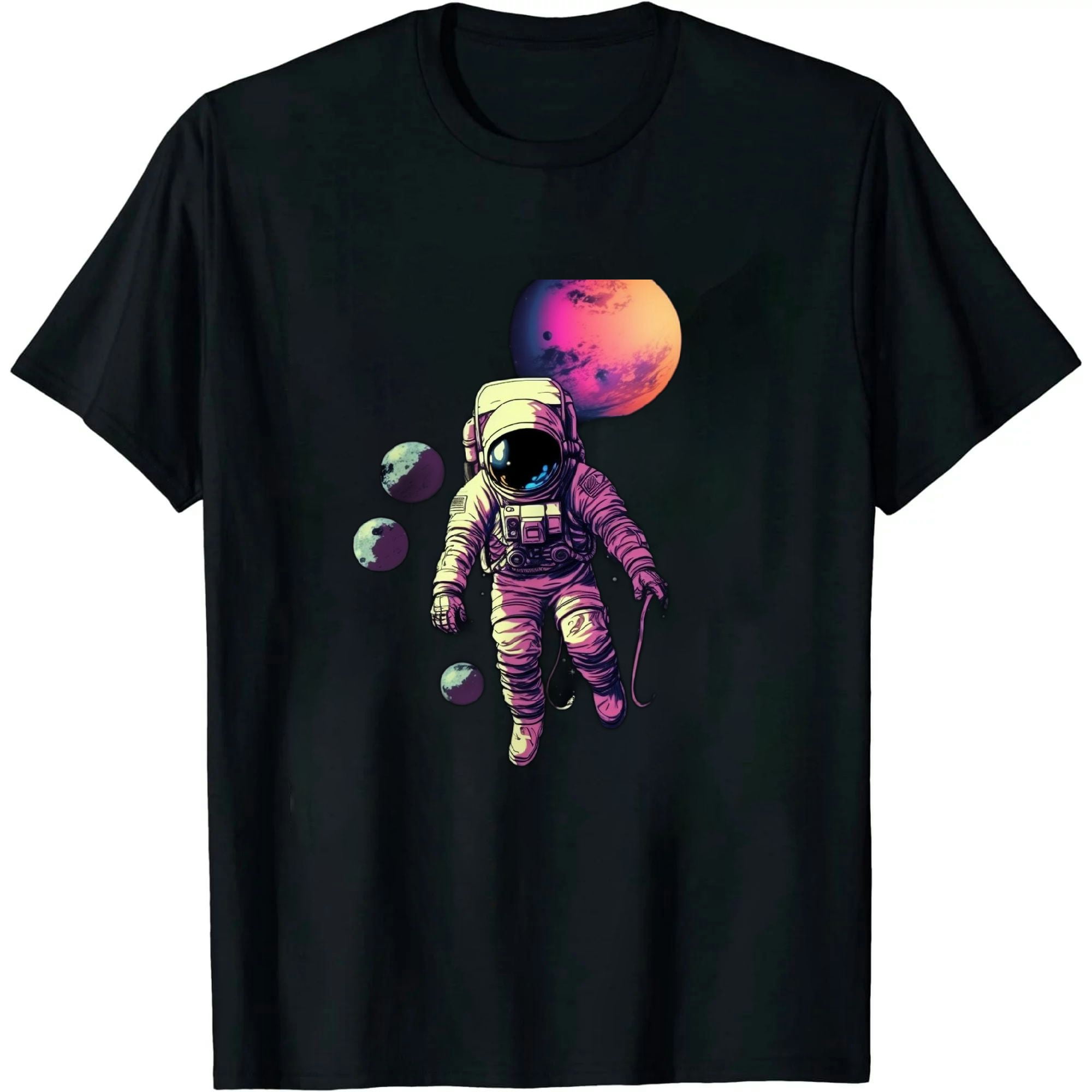 Dunking Astronaut Moon Dunk Space Man Funny Basketball T-Shirt ...