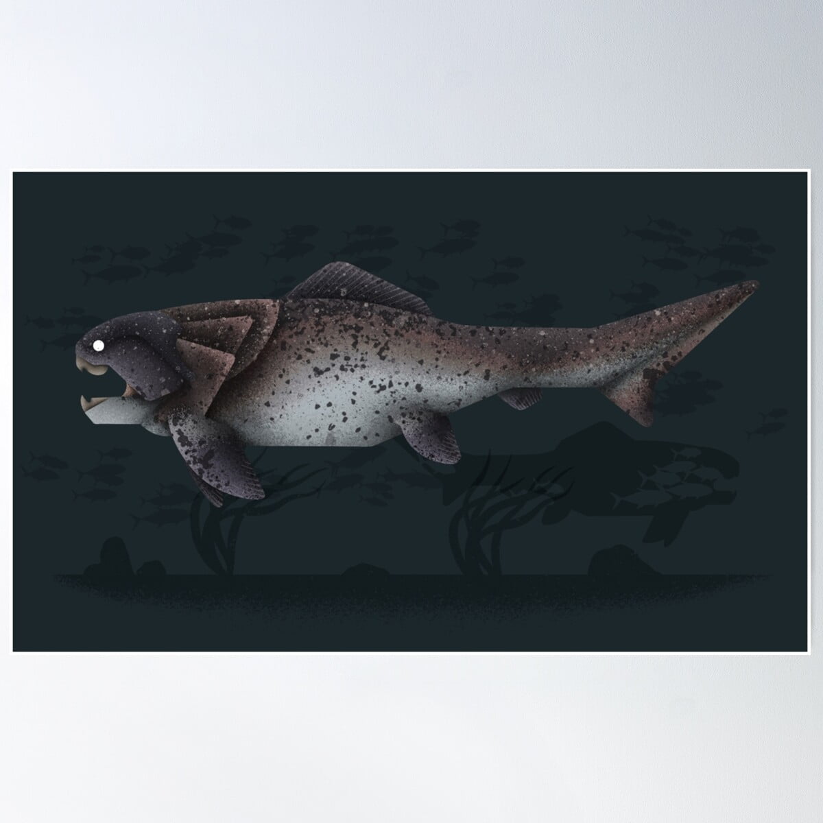 Dunkleosteus Poster Wall Art, Modern Wall Decor For Living Room Bedroom ...