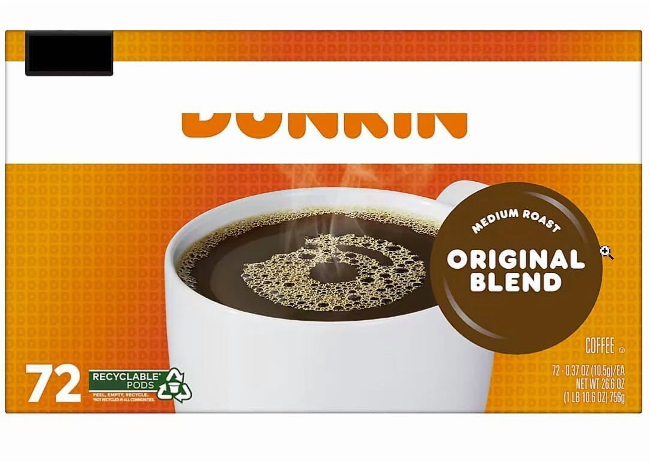 Dunkn. Donuts Original Blend Coffee K-Cup Pods, Medium Roast, 72ct ...