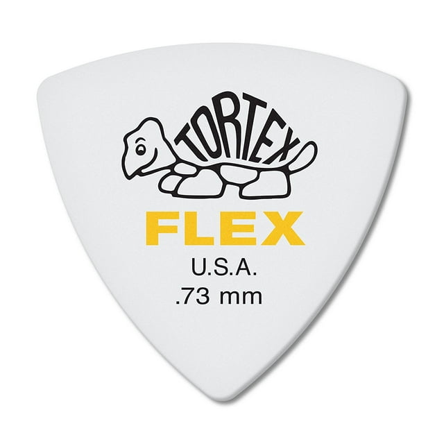 Dunlop 456 Tortex Flex Triangle Guitar Picks - 72 Pack - .73mm ...